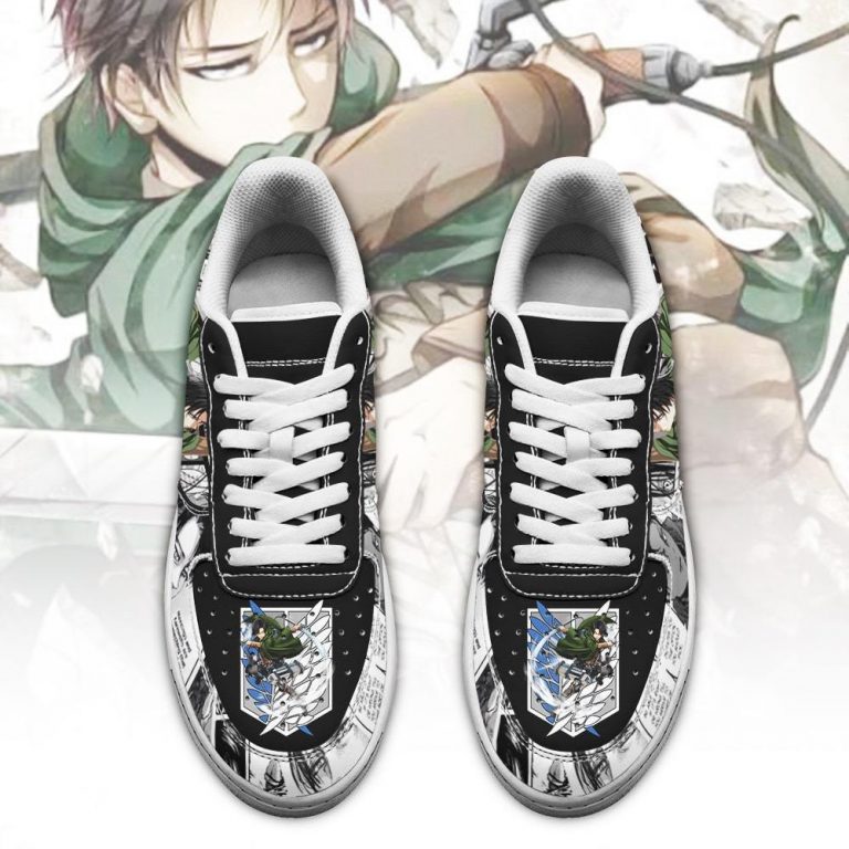 Attack On Titan AOT Levi Air Force Sneakers - Attack On Titan Store
