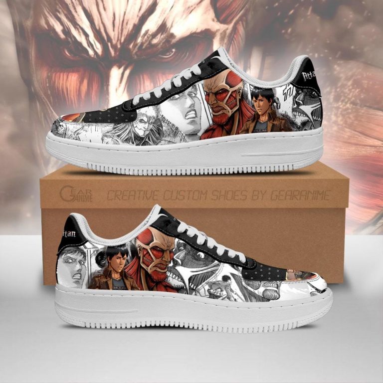 Attack On Titan AOT Titan Giant Air Force Sneakers - Attack On Titan Store